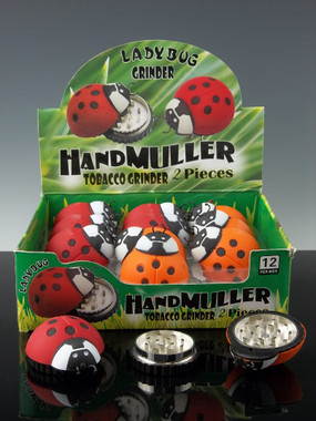 2 Pc Lady Bug Grinder - G0112 | Bulk Smoke Shop Supplies