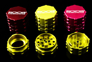 RooR 42mm 3 Part Medical Grade Grinder - G0175 | Bulk Head Shop Supplies