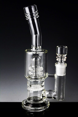 Small Stemless GoG Water Pipe with Honeycomb Disk - WP632
