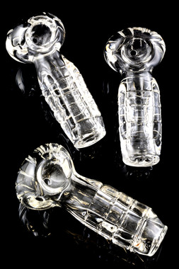 Thick Clear Square Glass Pipe - P1307 | Wholesale Smoke Shop Inventory