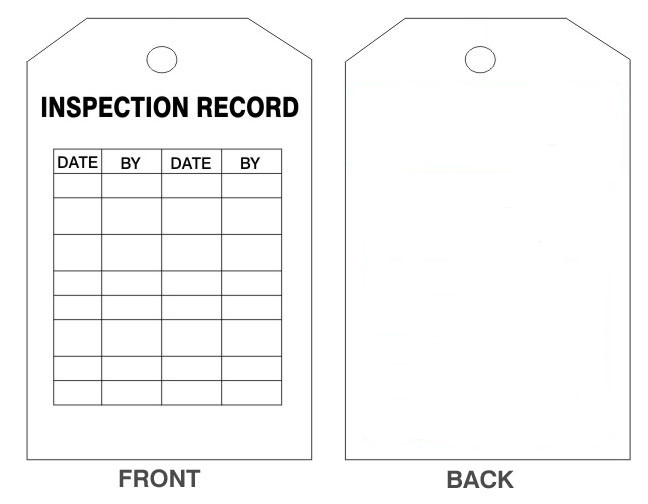 Safehouse Signs VT-425 Inspection Tag - 25 Pack | Western Safety Products