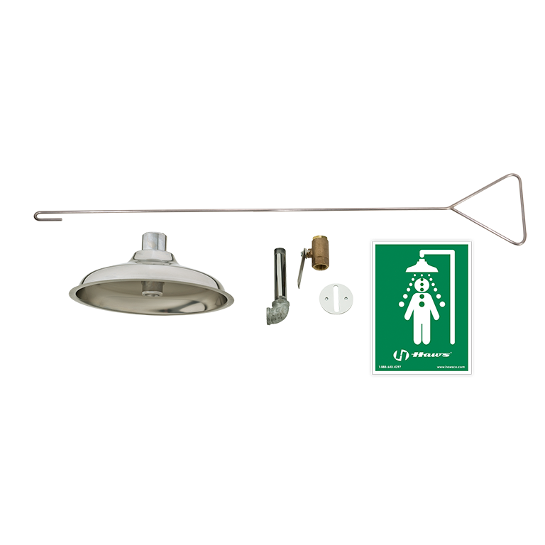 Haws AXION MSR 8163 Ceiling Mount Emergency Drench Shower | Western ...