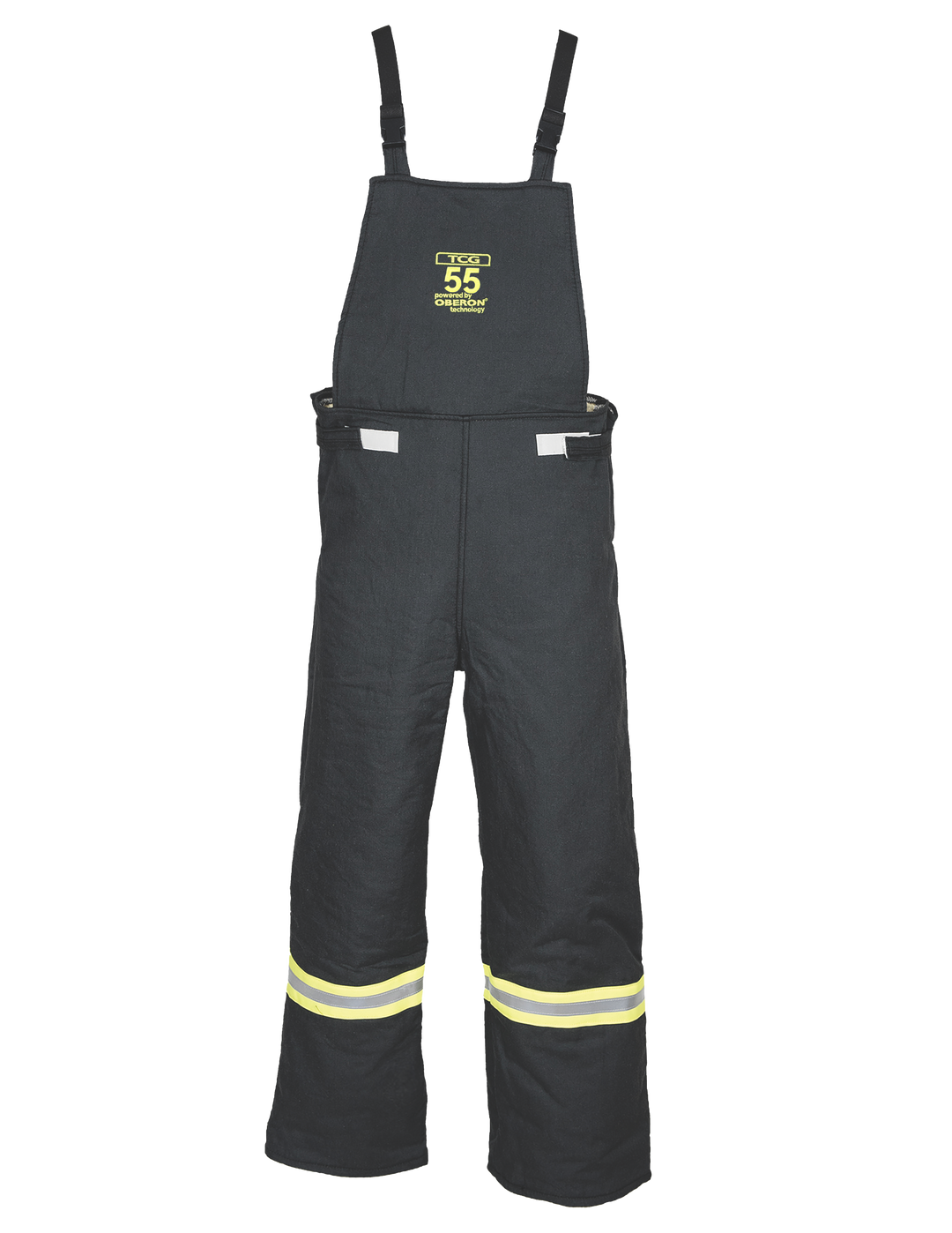 Oberon TCG55-BIB 57 Cal Black Aramid Fiber TCG Arc Flash Bib Overall ...