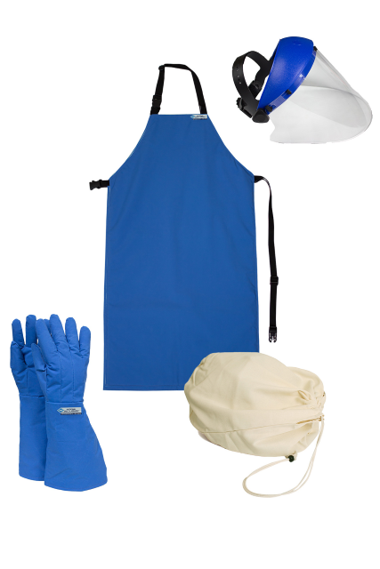 NSA KITCR001_ _EL Blue Teflon Laminated Nylon Waterproof Elbow Length ...