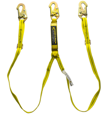 Guardian 11285 Double Leg Shock Absorbing Lanyard, Adjustable from 4 to ...