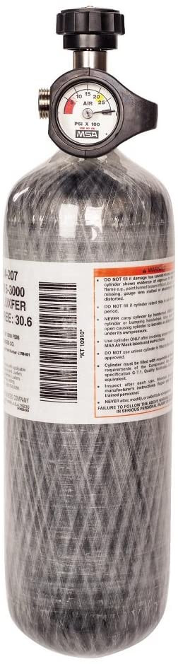 MSA 10042423-SP PremAire Air Cylinder & Valve Assembly - Each - Western ...