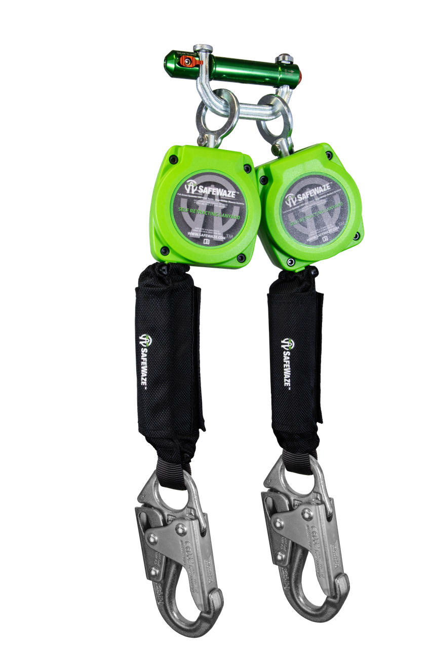 SAFEWAZE 019-5052 Dual Leg Web Self Retractable Lifeline - Western Safety