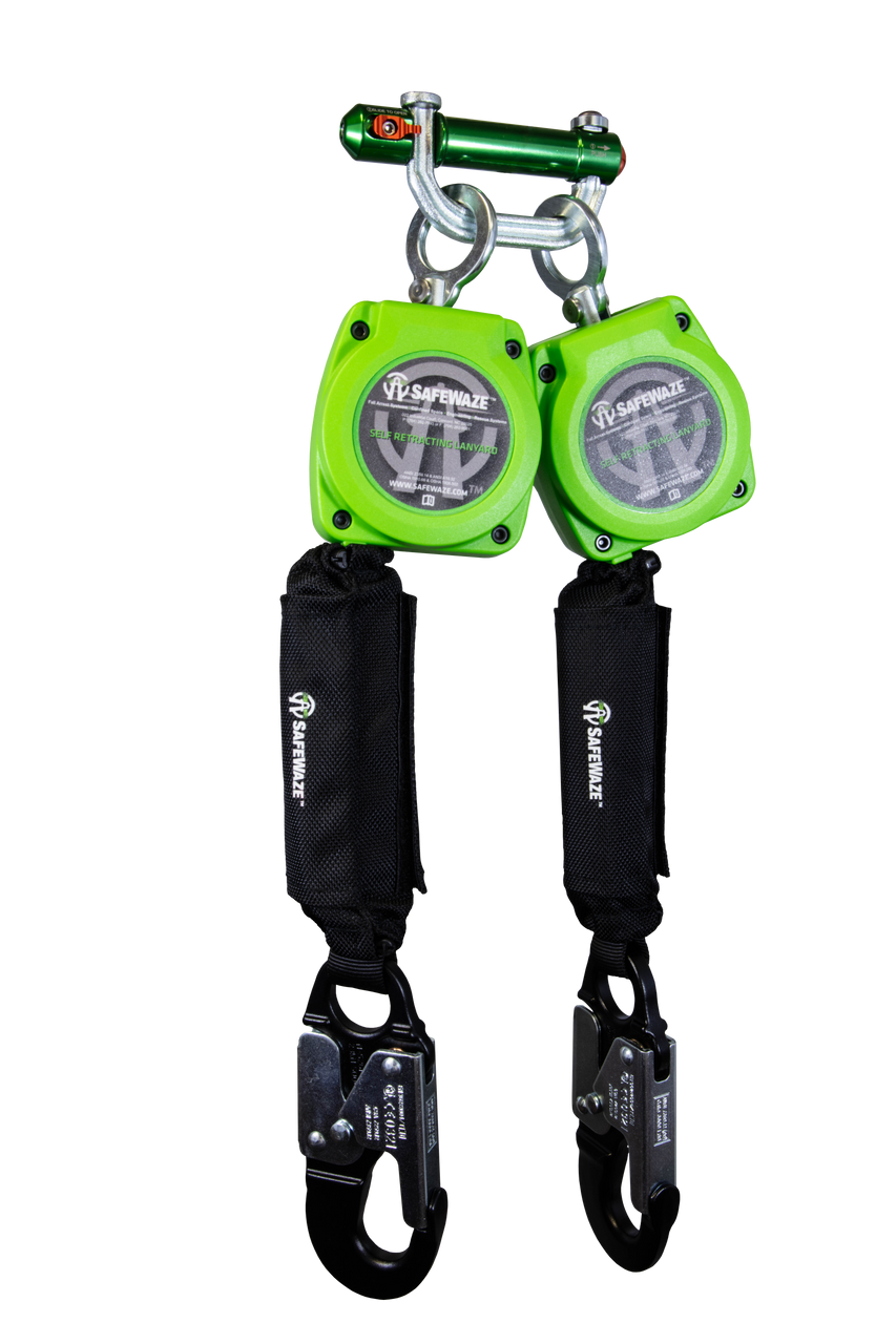 SAFEWAZE 019-5053 Dual Leg Web Self Retractable Lifeline - Western Safety