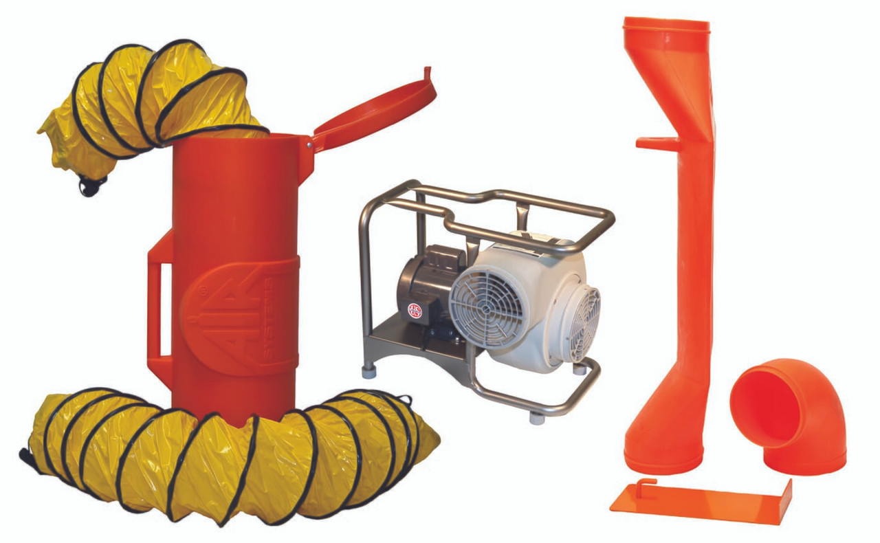 Air Systems SVB-E82CUP Confined Space 8" Saddle Vent Centrifugal ...