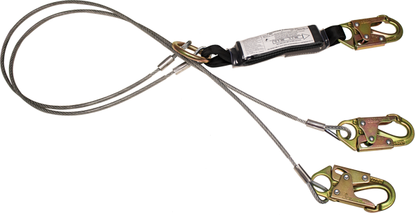 FrenchCreek 480AK Wire Rope Shock Absorbing Safety Lanyard - Each ...