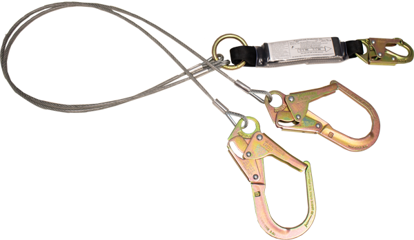 FrenchCreek 484A Wire Rope Shock Absorbing Safety Lanyard - Each ...