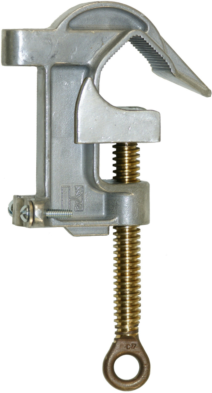 Hastings 10375 C Head Serrated Jaw Ground Clamp - Each - Western Safety