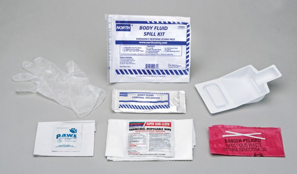 Honeywell North 127010 Bloodborne Pathogen Response Kit, 18 - Each ...