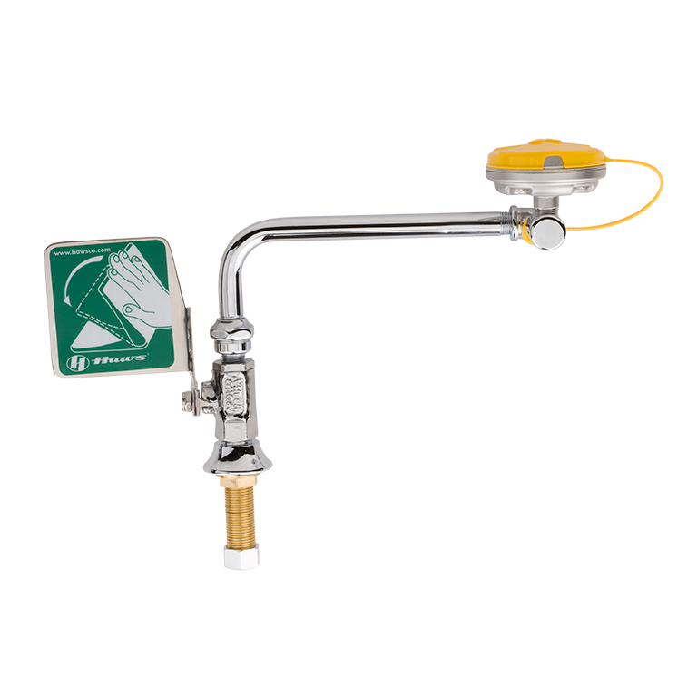 Haws AXION MSR 7612LH Deck/Sink Mount Eye/Face Wash Station - Western ...