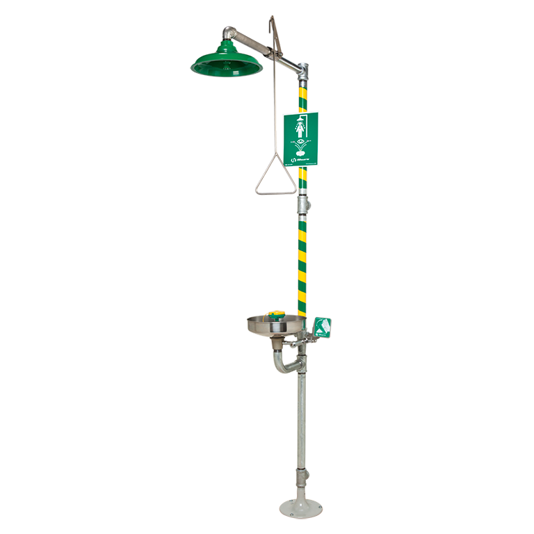 Haws AXION MSR 8300-8309 Floor Mount Combination Emergency Shower & Eye ...