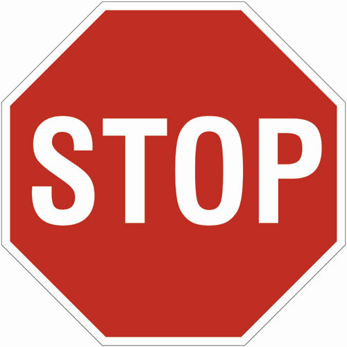 Aldon 4015-196 STOP Warning Sign - Western Safety
