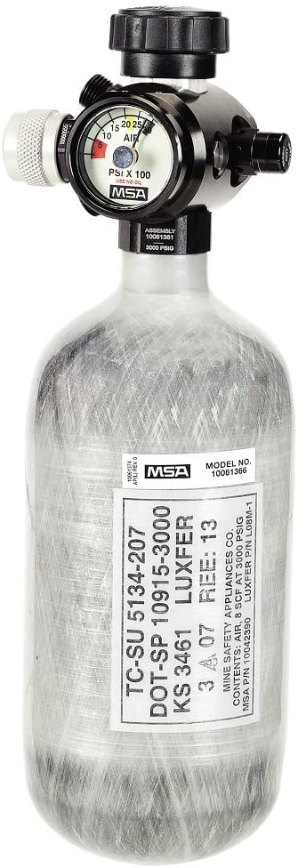 MSA 10042420-SP PremAire Air Cylinder & Valve Assembly - Each - Western ...