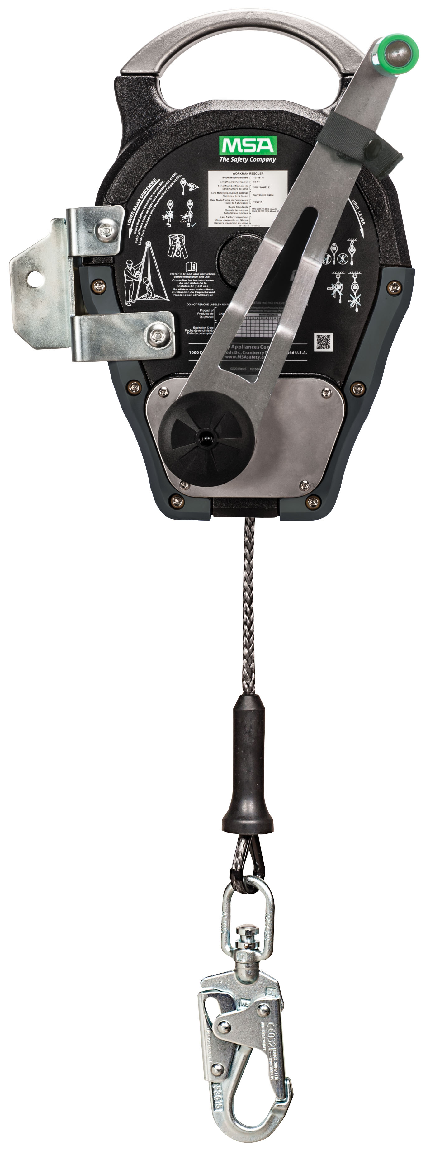 MSA 10159755 Fall Protection Rescuer, 50 FT Synthetic Rope - Each ...