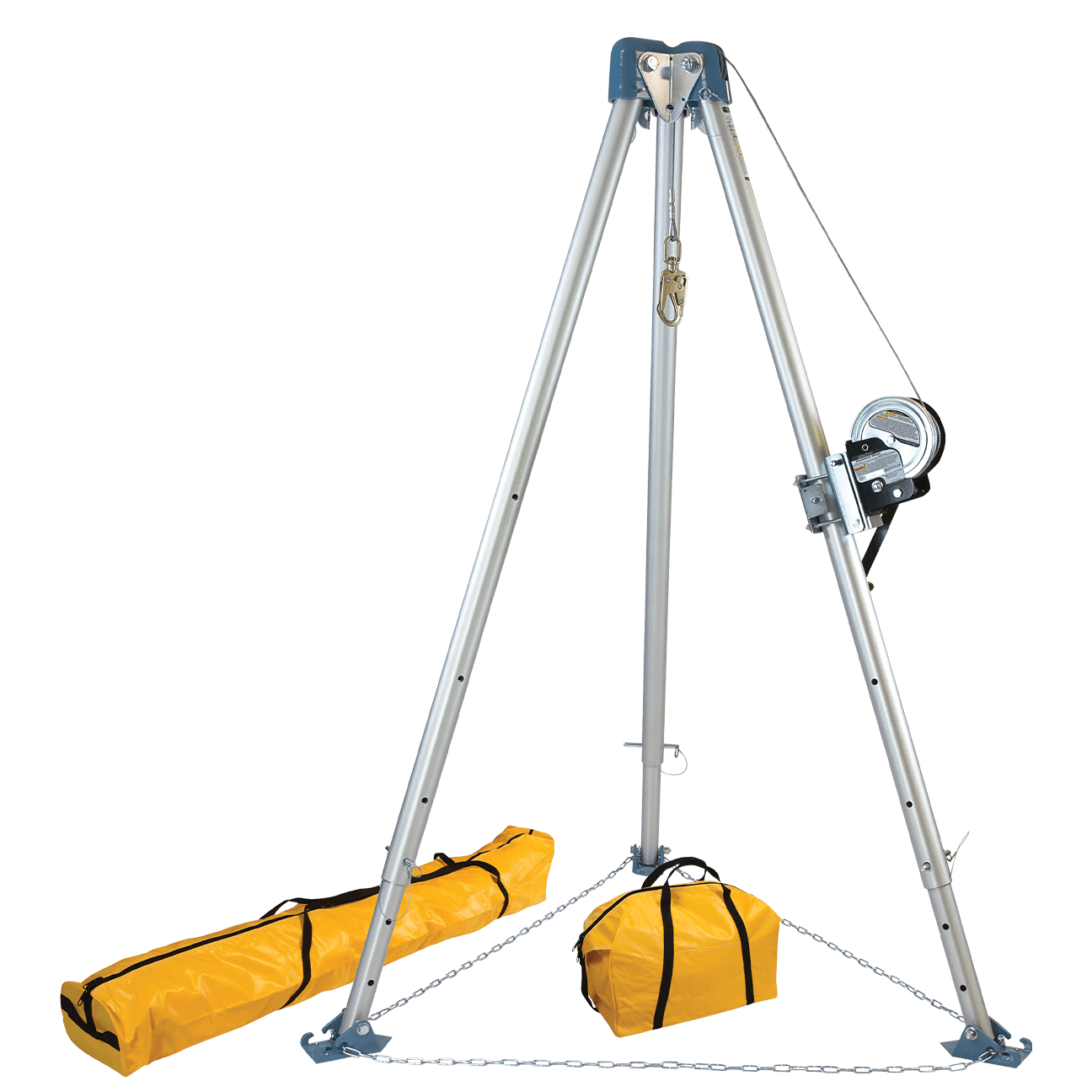 Falltech 7505 Tripod System with 60 ft Galvanized Steel Personnel Winch ...