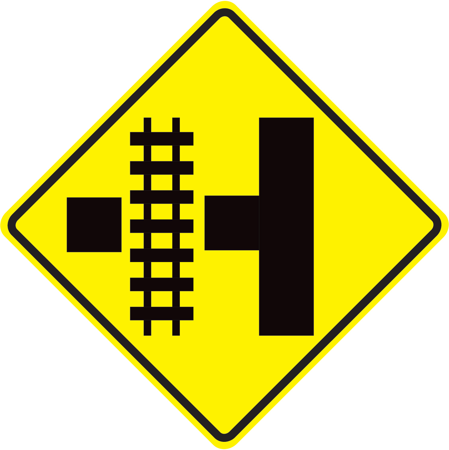 Aldon 4015-80 Rail-Road Advance Warning Sign - Western Safety