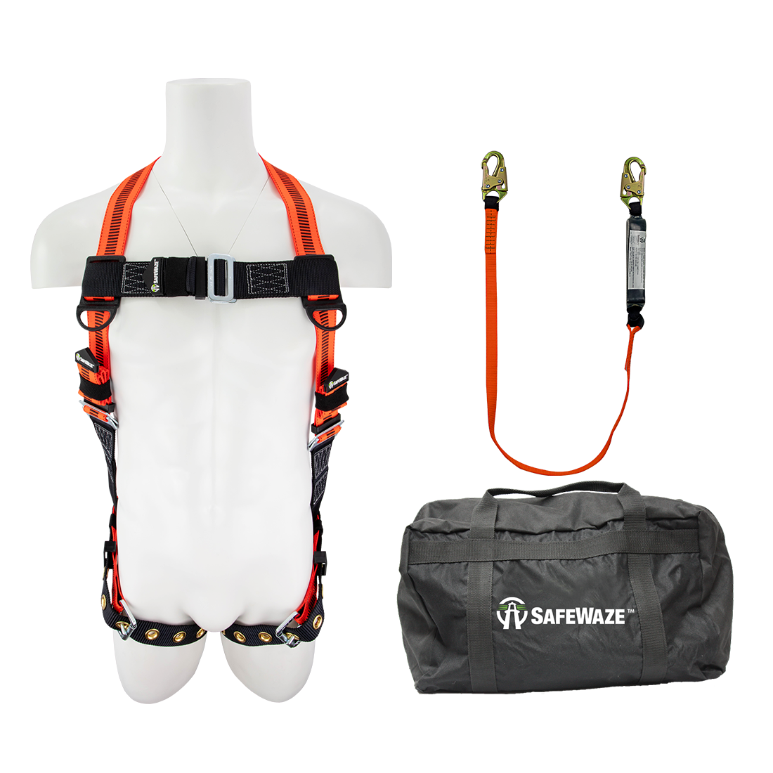 SAFEWAZE 019-3034 Combo Fall Protection Harness Kit - Western Safety