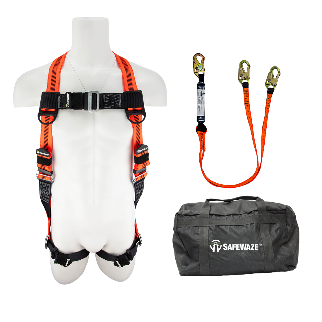 SAFEWAZE 019-3035 Combo Fall Protection Harness Kit - Western Safety