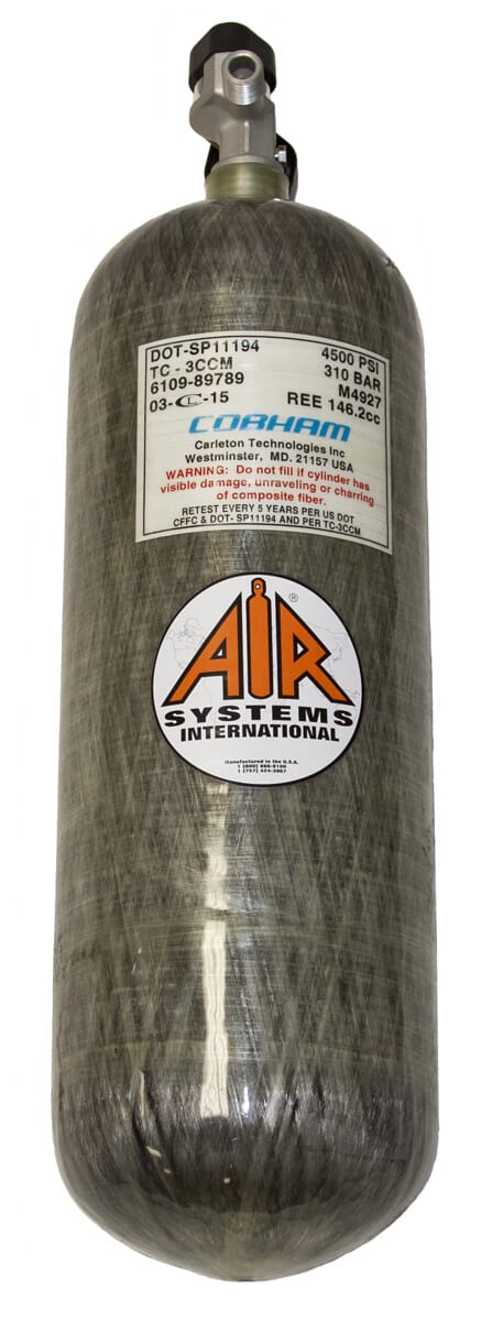 Air Systems AC-87 Reserve COMP-3EA Breathing Air Cylinder - Western Safety