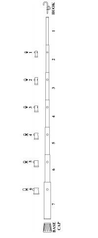 Hastings A20304 Retriever Pole Tip Section Assembly - Each - Western Safety