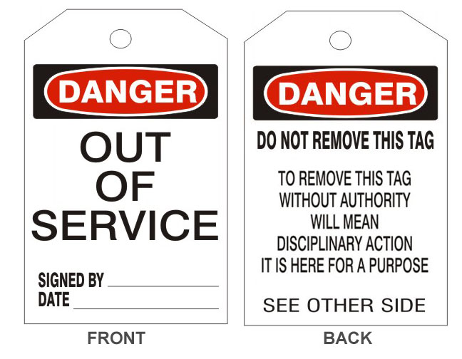 Safehouse Signs VT-121-2 Accident Prevention Tag - Sold By 25/Pack ...