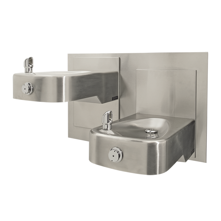 Haws 1117L Wall Mount Hi-Lo Barrier Free Dual Adjustable Drinking ...