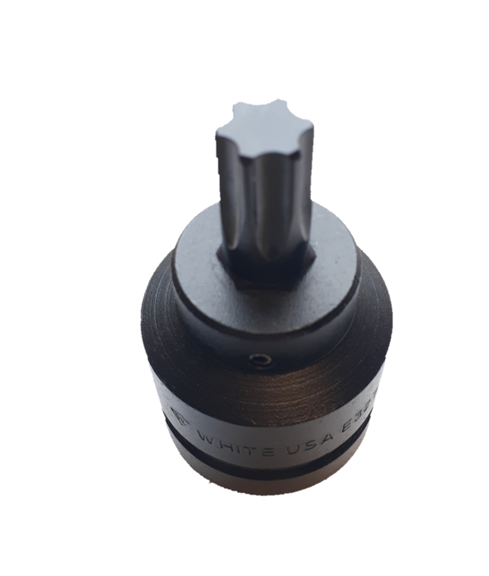 White Industrial Tool E3270T-S 1 Drive x T70 Short Torx Bit and Holder ...