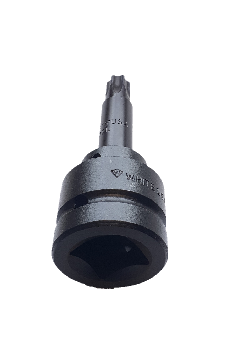 White Industrial Tool E3270T-L 1 Drive x T70 Long Torx Bit and Holder ...