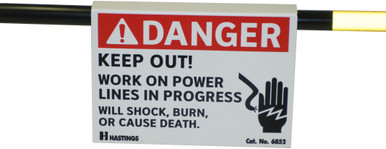 Hastings 6852 Snap-On Safety Sign - Each - Western Safety