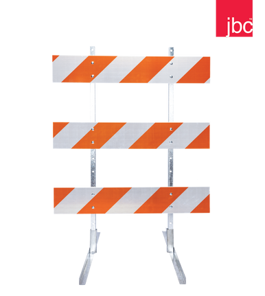 JBC BARB-34DGRTD Double Sided Barricade Board with DG Tape Right Side ...