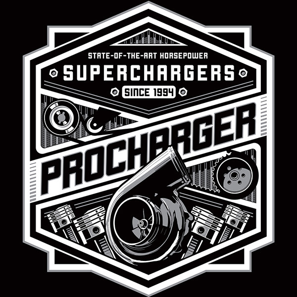 ProCharger T-Shirt Belts & Pulleys Black - Medium