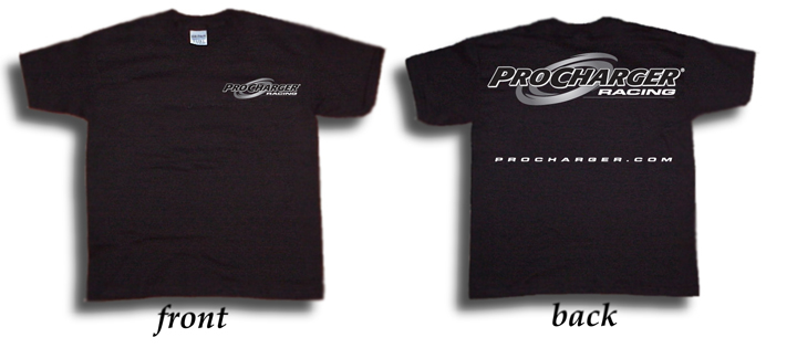ProCharger T-Shirt Black & Silver Racing - Medium