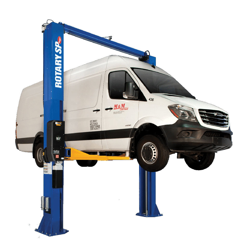 Rotary SPO16 CARGO 16,000 lb. ALI Certified Two-Post Symmetric Lift ...