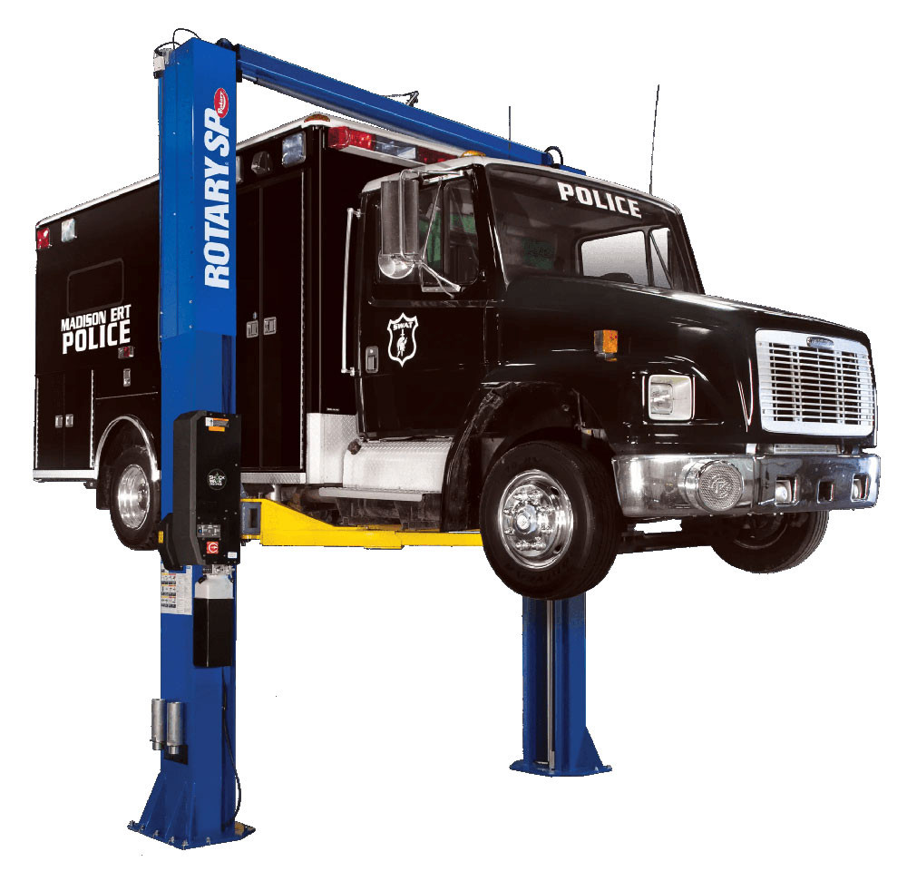Rotary SPO20 20,000 lb. ALI Certified Two-Post Symmetric Lift with TRIO ...