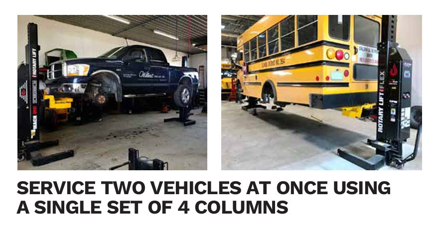 Rotary M140168YL 18,000 lb. Fore and Aft Frame Engaging End Lift Kit