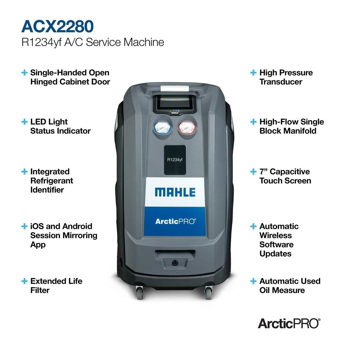 Mahle ArcticPRO ACX2280 R1234yf Refrigerant Handling System