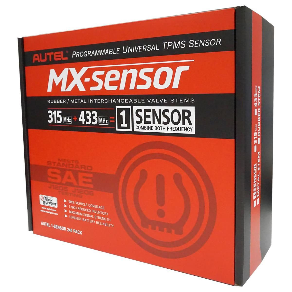 Autel 1-Sensor Bulk Box of (240) Individually Bagged with Rubber Press ...