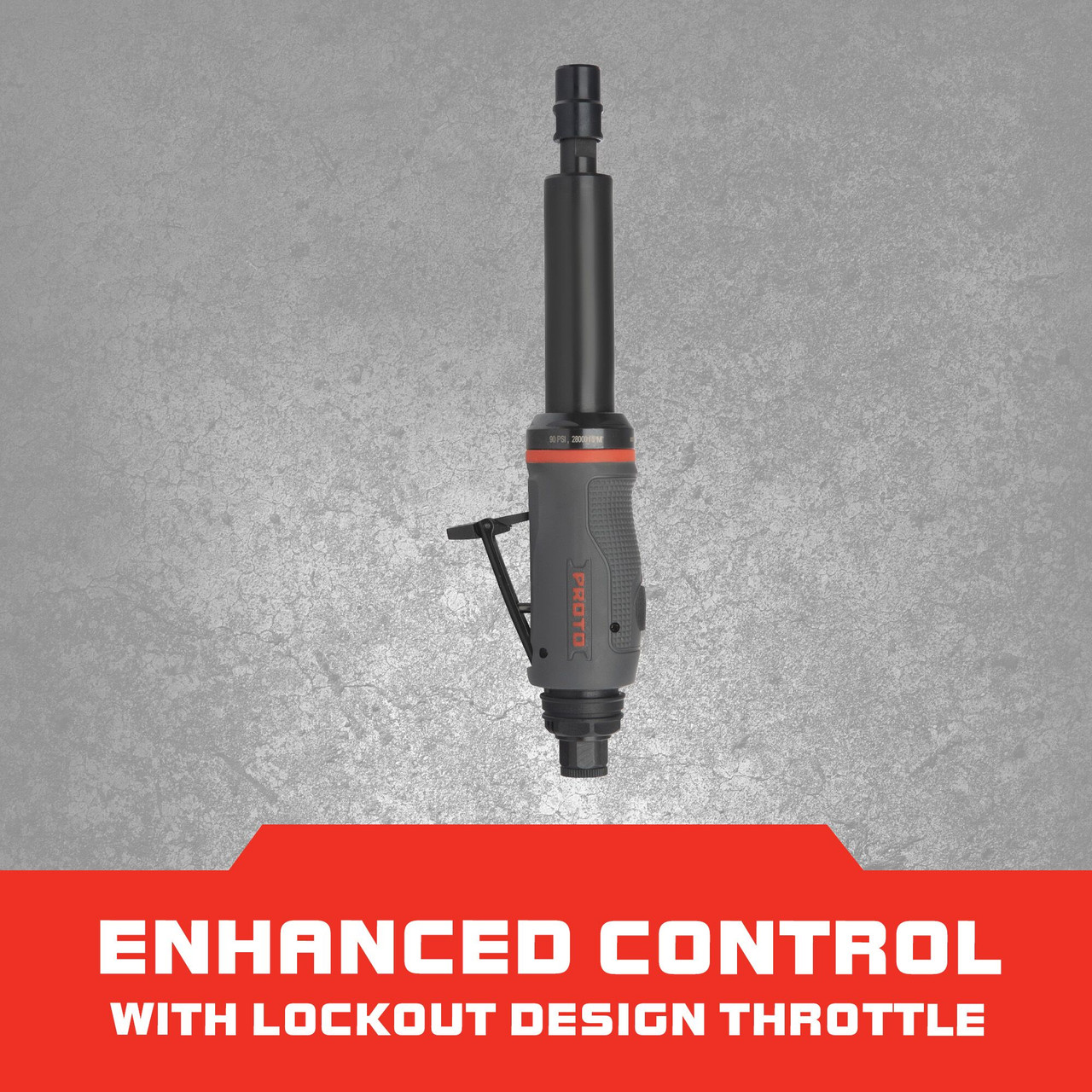 Proto 1/4" Straight Extended insulated Die Grinder 0.3HP Motor
