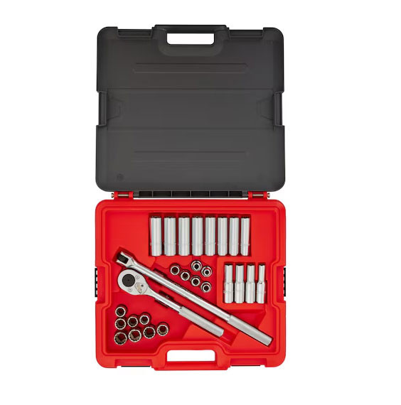 Proto 1/2" Drive 30 Piece Metric Socket Set - 12-Point
