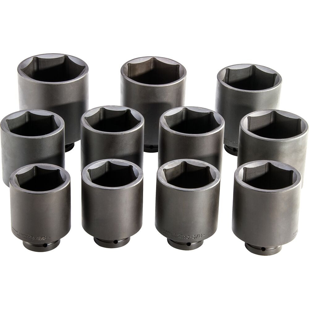 Proto 1" Drive 11-piece Impact Socket Set - 6 Point