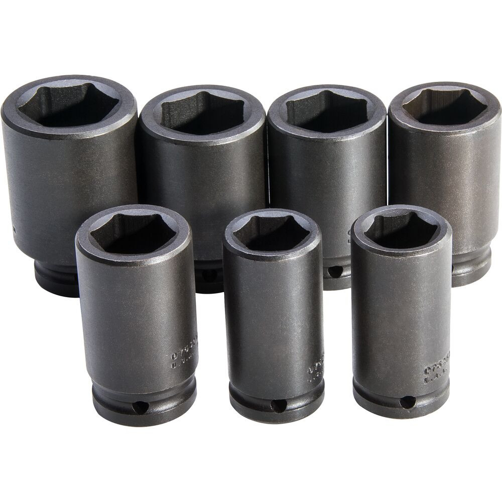 Proto 3/4" Drive 7 Piece Deep Metric Impact Socket Set - 6 Point
