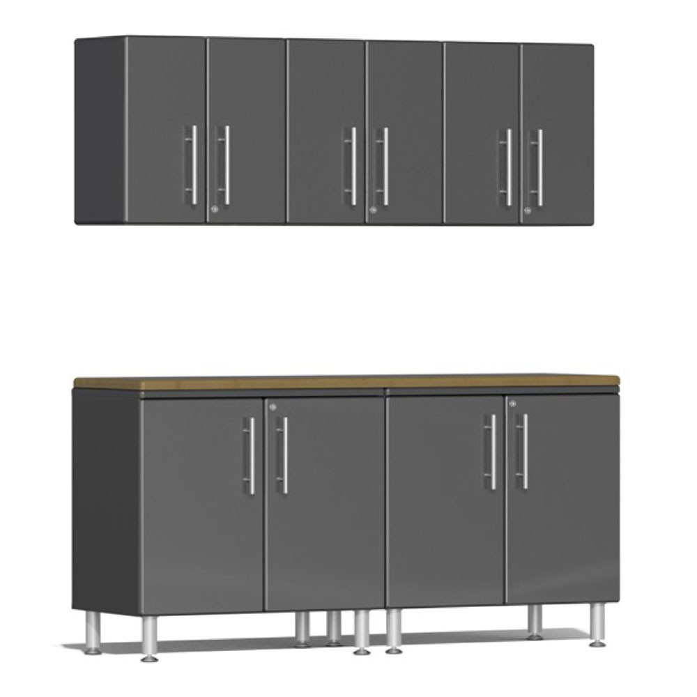 Ulti-MATE Garage 2.0 Series Grey Metallic 6-Piece Workstation Kit with ...
