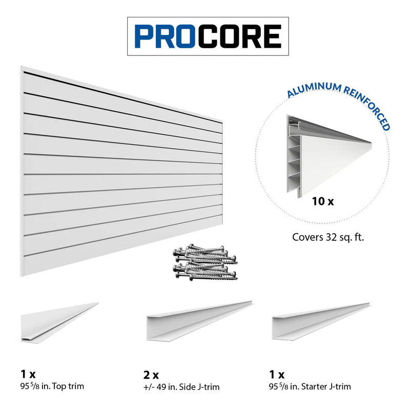 Proslat PROCORE Slatwall Sports Bundle - Gray