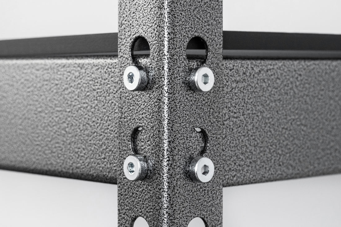 SafeRacks 18" x 60" x 72" Modular Garage Shelving - Hammertone