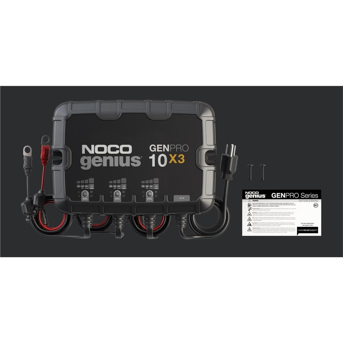 NOCO GENPRO10X3 12V 3-Bank, 30-Amp On-Board Battery Charger