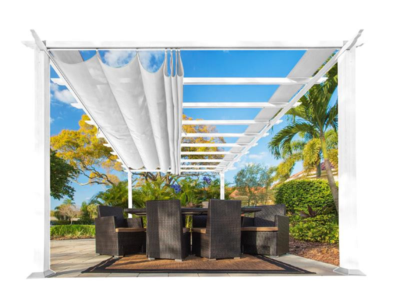 Paragon Outdoor Florence 11x16 White Aluminum Pergola/White Color ...